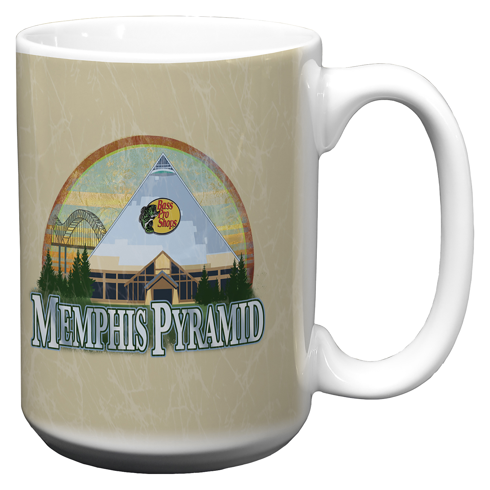 Bass Pro Shops Memphis Pyramid Ceramic Mug | Bass Pro Shops